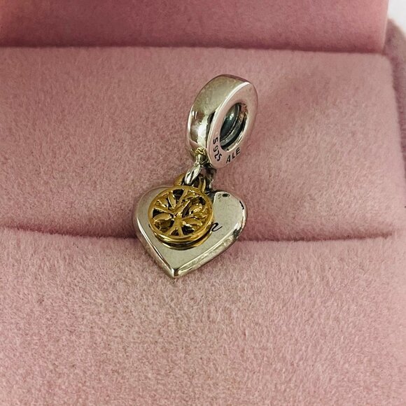 Pandora | Jewelry | Pandora Twotone Family Tree Heart Dangle Charm ...